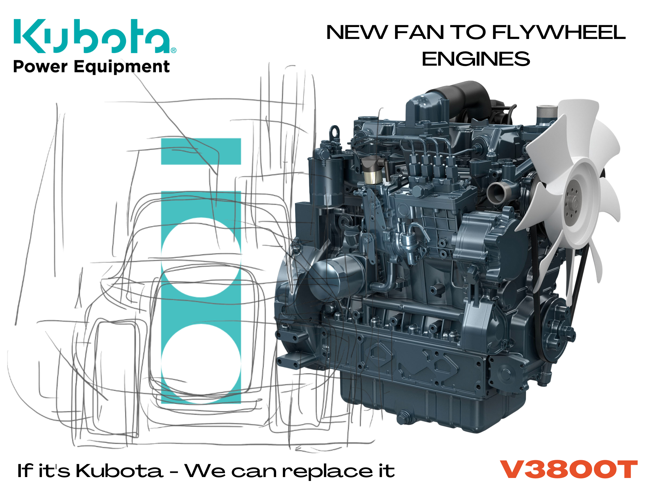 Kubota Diesel Engine V3800T | Diesel Parts & Service